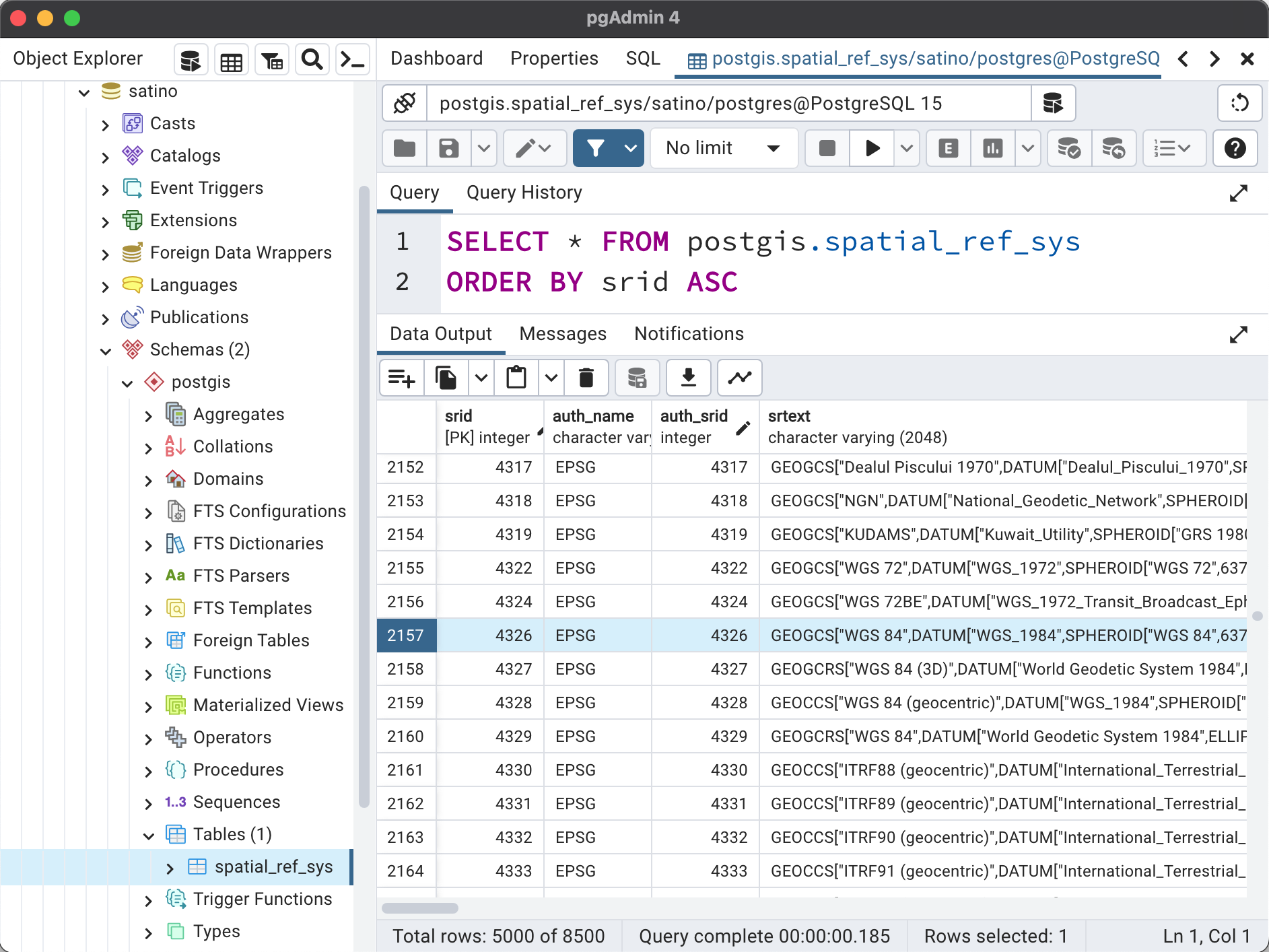 Основы геоинформатики – PostGIS. Создание и импорт векторных данных